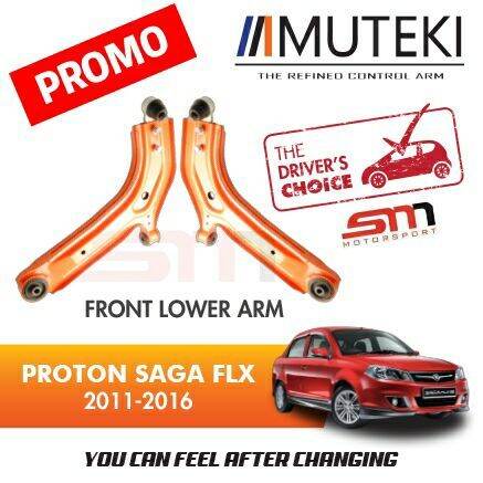 Proton Saga BLM FL FLX VVT Muteki Lower Arm Front Pair Left Right | Lazada