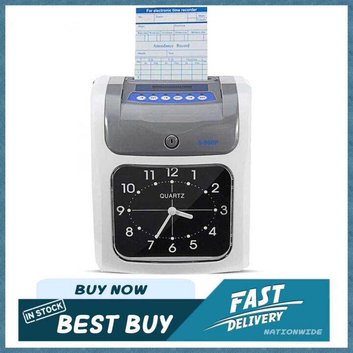 Akape Electronic Time Recorder Time Attendance Bundy Clock Payroll ...