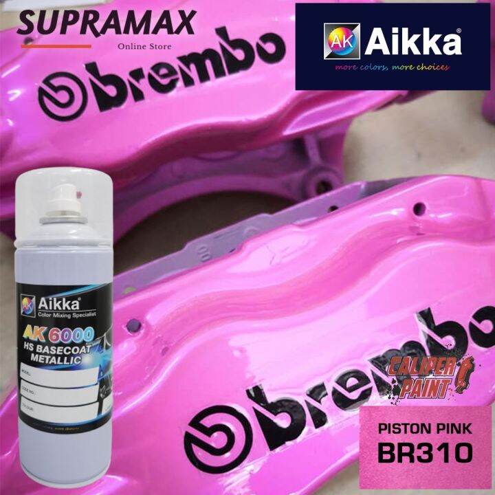 [Brake Caliper Paint PISTON PINK BR310] AIKKA Brake Caliper Paint Tahan Panas DIY Cat Tin Spray ...