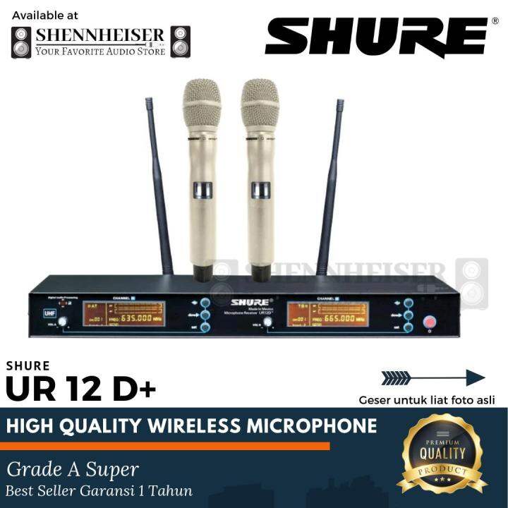 Promo Mic Shure UR12D+ Wireless Microphone Bergaransi | Lazada Indonesia