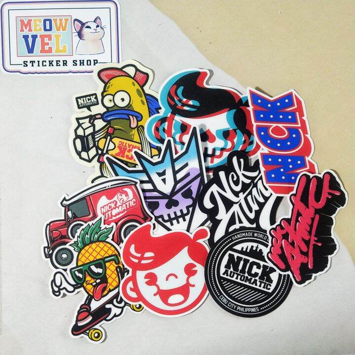 10 pcs Nick Automatic Sticker pack | Lazada PH