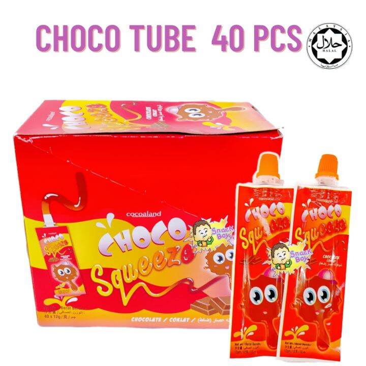 40pcs Cocoaland Choco Squeeze Stick Chocolate / 巧克力 | Lazada