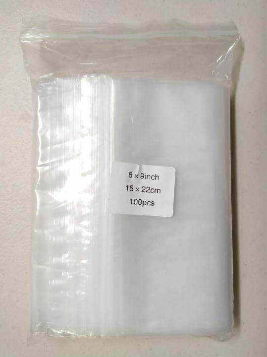 Resealable plastic 6x9 inches 100pcs | Lazada PH