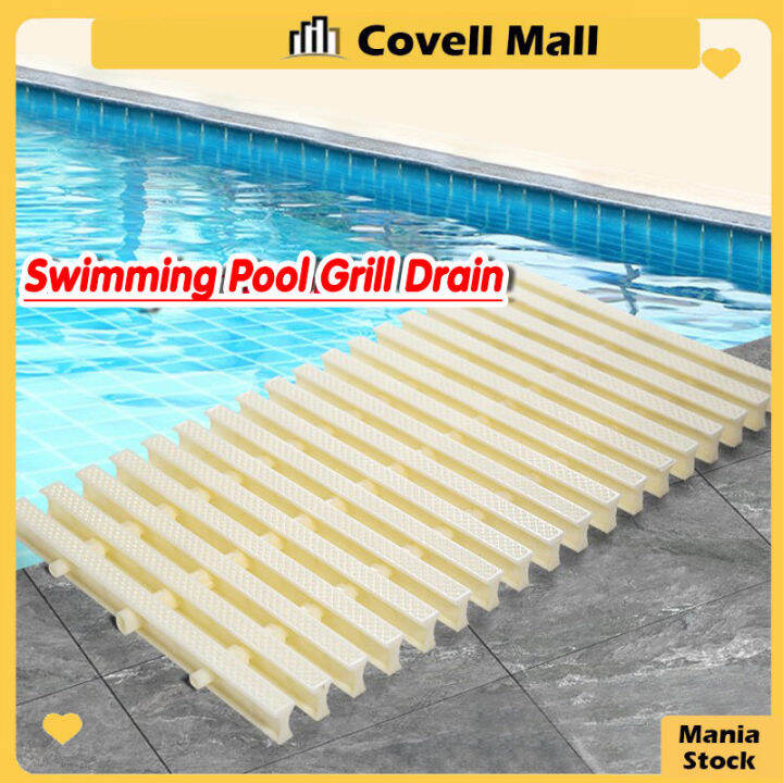 1m*20cm Swimming Pool Grill Drain Overflow Grating Anti-Slip Surface ...