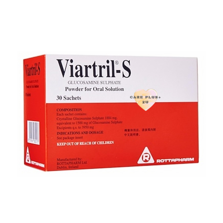 Viartril-S Powder for Oral Solution (30 Sachets) Glucosamine Sulphate ...