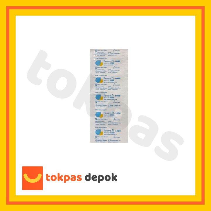 Prove D3 1000 IU Kalbe - Vitamin D3 Strip 10 Tablet | Lazada Indonesia