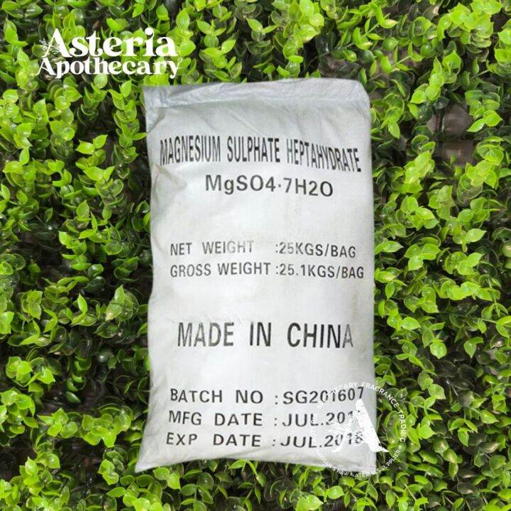 Epsom Salt (Magnesium Sulfate / MgSO4) 25Kg - Asteria Apothecary ...