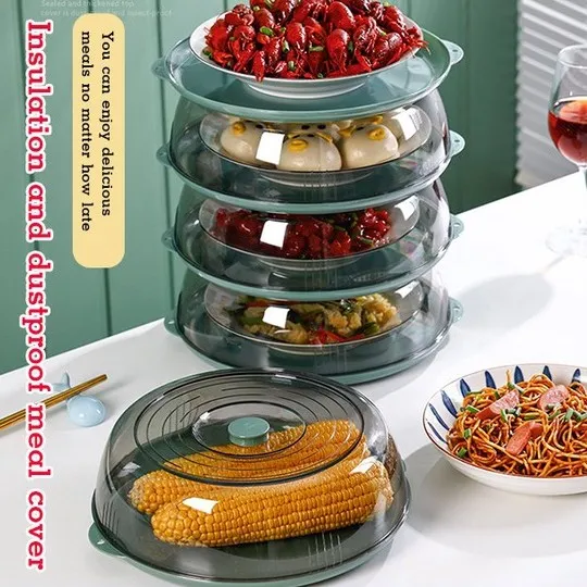 VIVINICE Stackable Transparent Food Preservation Cover Insulation Food ...