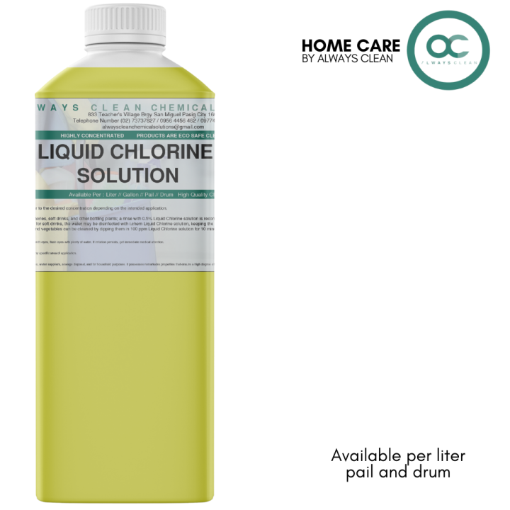 LIQUID CHLORINE 1 LITER BY ALWAYS CLEAN | Lazada PH