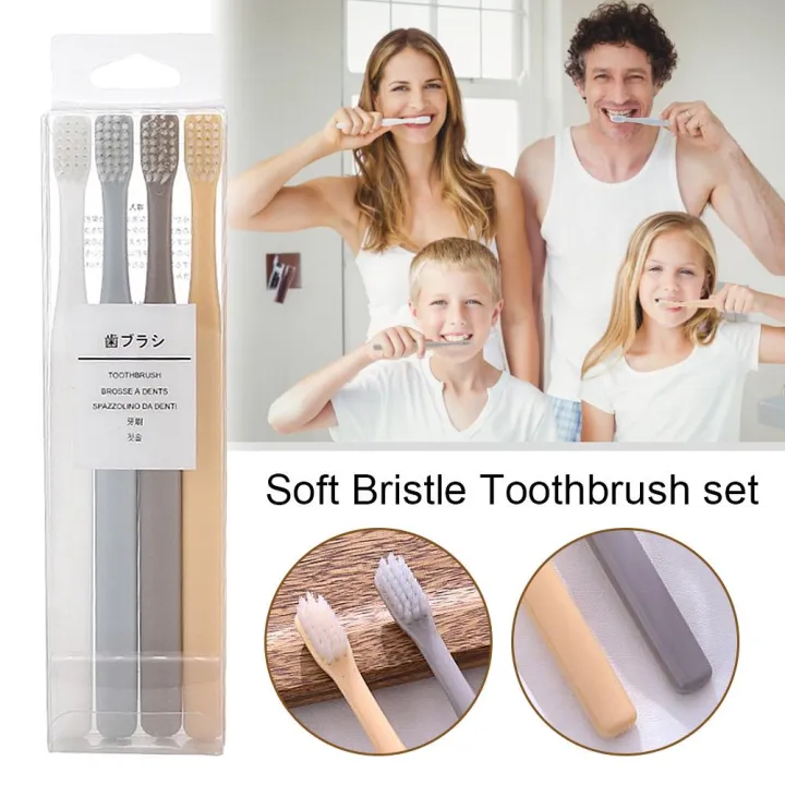 Soft Bristle Toothbrush Multi-Color Small Head Toothbrush Oral Nursing ...