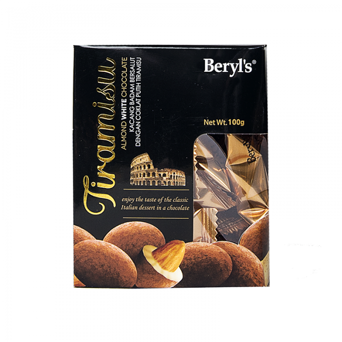 Beryl's Tiramisu Almond White Chocolate 100 gr Berlys 100gr Box Milk ...