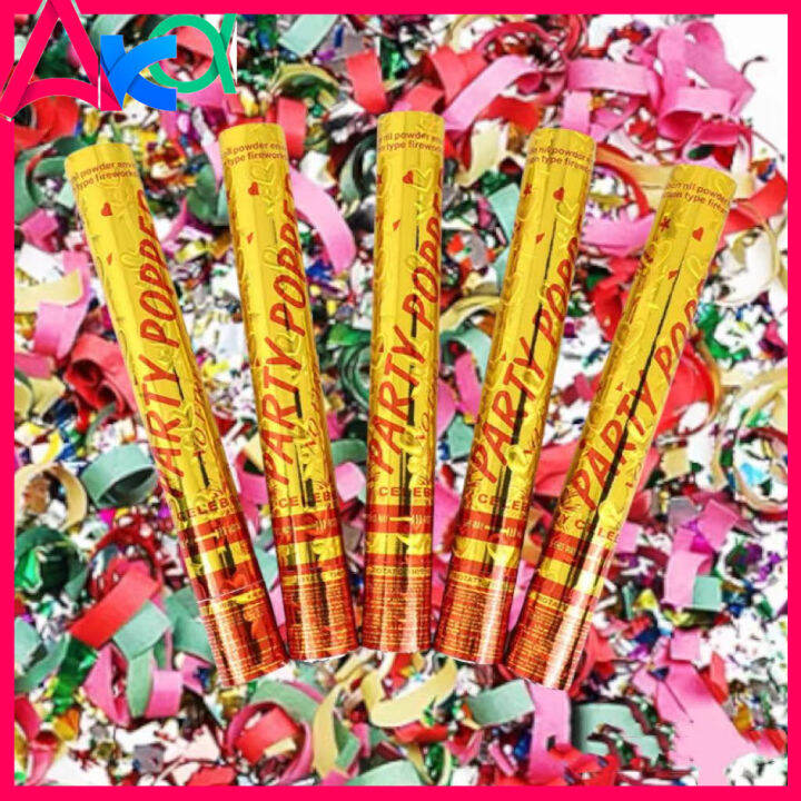 Party poppers cannon,multi-color confetti for new years eve,birthday ...