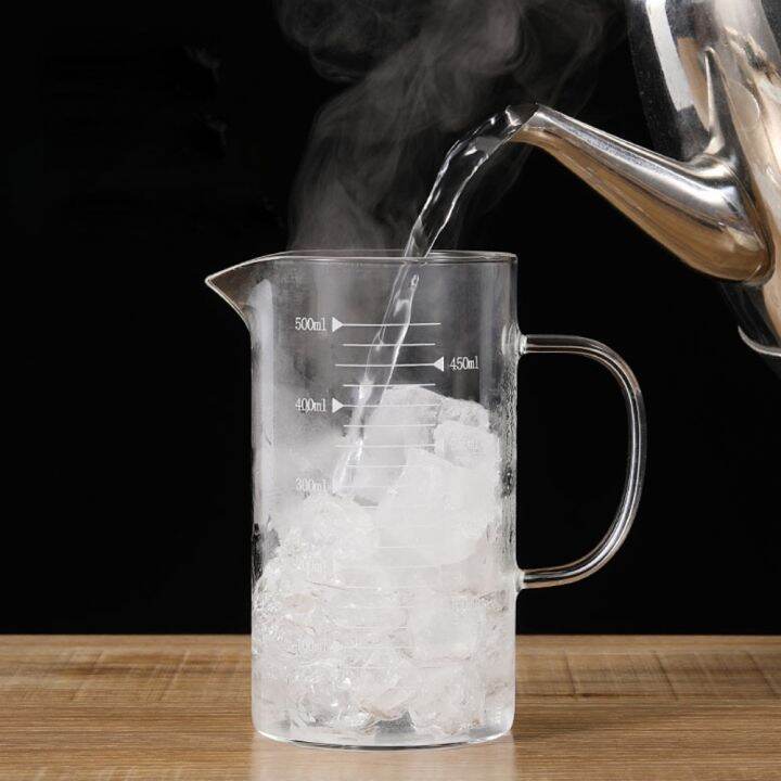 Glass Measuring Cup Scale Baking Cup 350/500ml Kitchen Pyrex Measuring ...