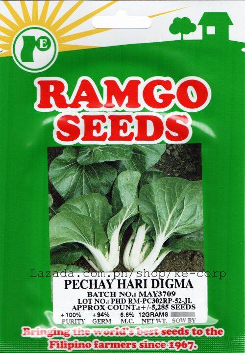 Ramgo RPD Seeds PECHAY SUPER BLACK BEHI 12g, PECHAY HARI DIGMA 12g ...