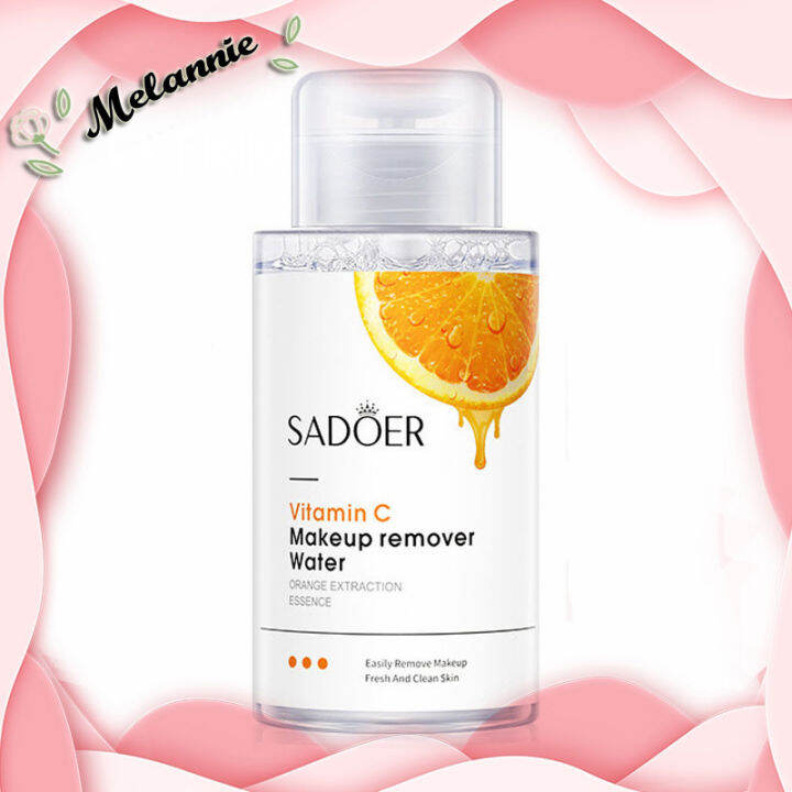 Melannie Makeup remover SADOER Refreshing, Clean and Mild Vitamin C Makeup remover water for ...