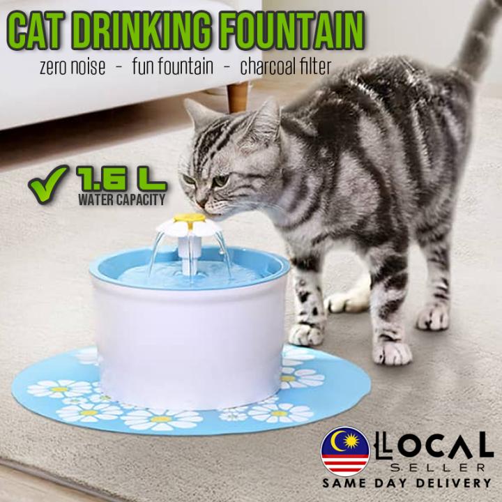 Water Fountain Replaceable Filtration Automatic Cat Water Fountain Mute ...