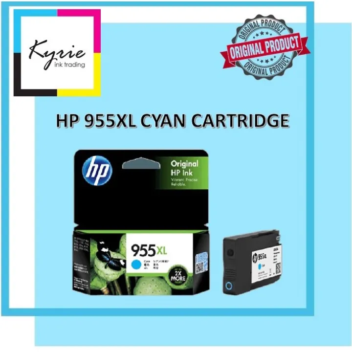 HP 955XL High Yield Cyan Original Ink Cartridge (L0S63AA) | Lazada PH