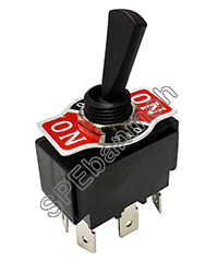 R13-450E สวิทช์โยก DP SCI(Toggle Switch) ON-OFF-ON 20A 12VDC 6A 250VAC ...