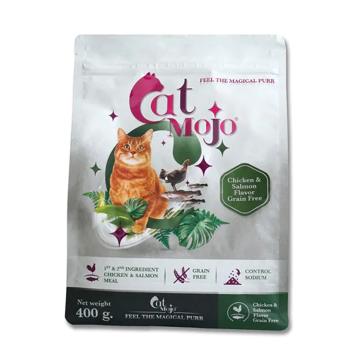 CAT MOJO แคทโมโจ เกรนฟรี อาหารสำหรับแมวอายุ 4 เดือนขึ้นไป รสไก่และ ...