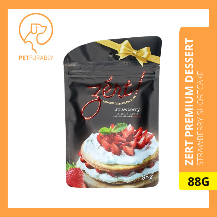 ZERT Premium Dessert Treats for Dogs Strawberry Shortcake Flavor ...