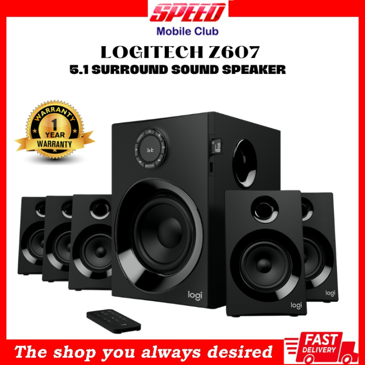 LOGITECH Z607 | 5.1 CHANNEL WIRELESS BLUETOOTH SURROUND SOUND SPEAKER ...