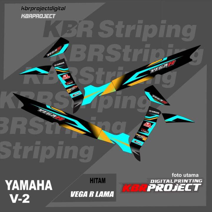 VEGA R LAMA striping VEGA R LAMA motor YAMAHA motor sticker variasi ...