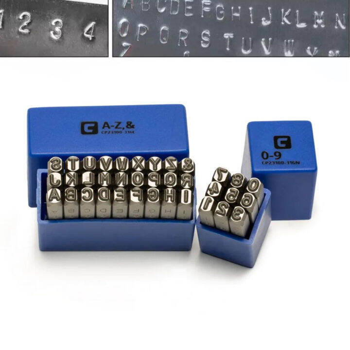 Steel 6mm Alphabet and Number Stamp Punch Set Steel Stamp | Lazada PH