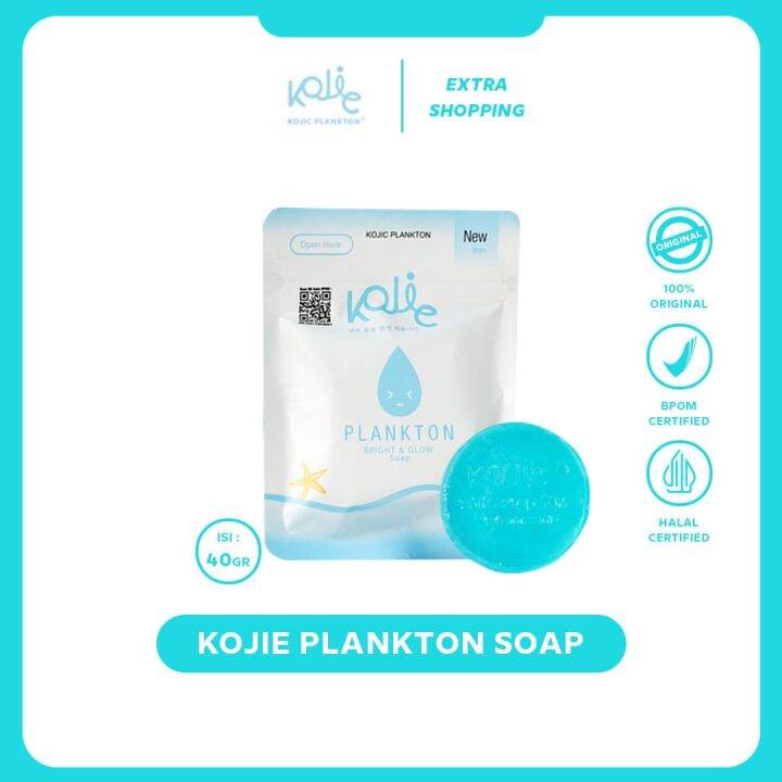 KOJIC PLANKTON SABUN PENCERAH MUKA | KOJIC PLANKTON BRIGHT & GLOW FACESOAP 40gr | BPOM | Lazada ...