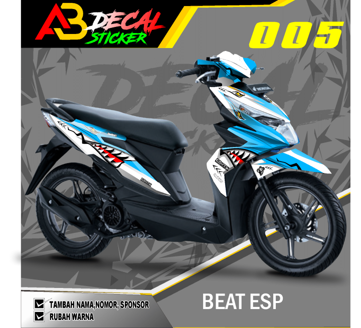 Decal Sticker Beat Street Esp 2017/2019 full body-Dekal Stiker Striping ...