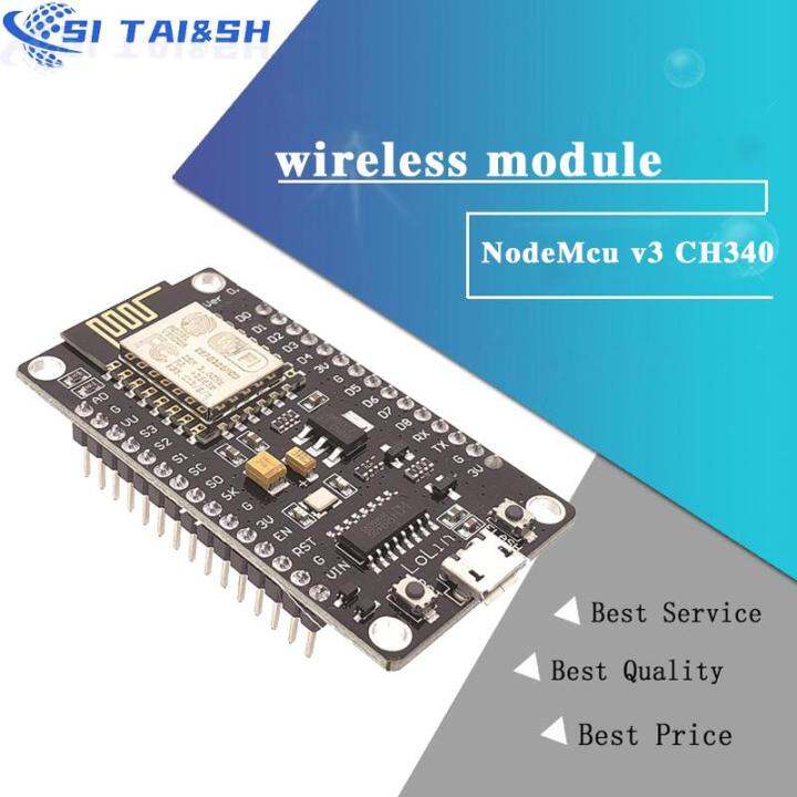 Wireless module NodeMcu v3 CH340 Lua WIFI Internet of Things development board ESP8266 with pcb ...