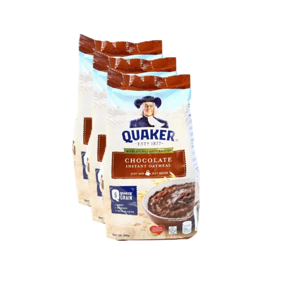 Quaker Chocolate Instant Oatmeal 500g 3 packs | Lazada PH