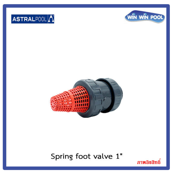 Astralpool Spring Foot Valve 1" ฟุตวาล์ว ชนิดสปริงพร้อมตะกร้ากรอง ...
