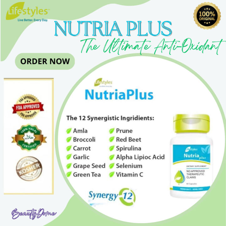 Original NUTRIA PLUS Capsule (60 capsules) by Lifestyles Intra ...