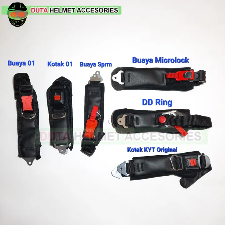 Gesper Tali helm Model Buaya Microlock Kotak Universal Helm KYT NHK GM ...
