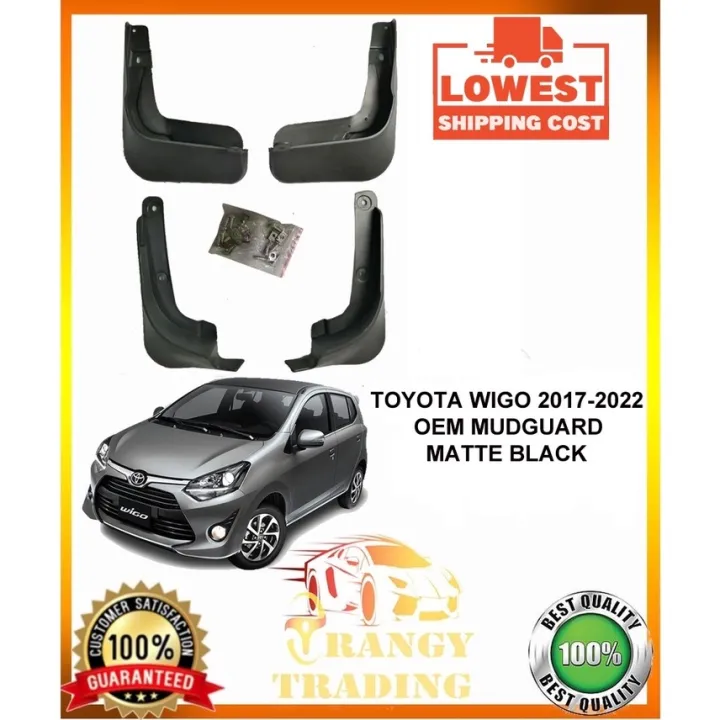 Convey5 Toyota Wigo 2017 to 2022 OEM Mud guard 2018 2019 2020 2021 ...
