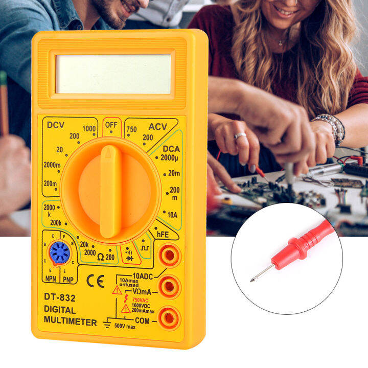 DT-832 Handheld Pocket Digital Multimeter เครื่องทดสอบความต้านทาน ...