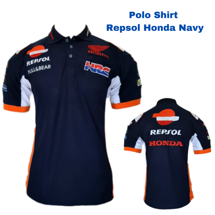 Polo Shirt / Kaos Kerah Motogp Repsol Honda 2022 Navy | Lazada Indonesia