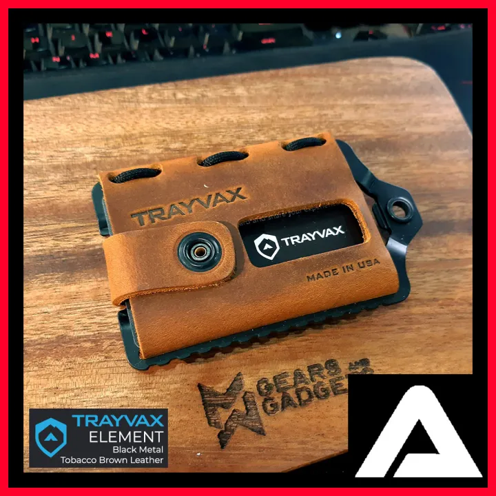 Trayvax Element Wallet - Black Metal - Tobacco Brown | Lazada PH