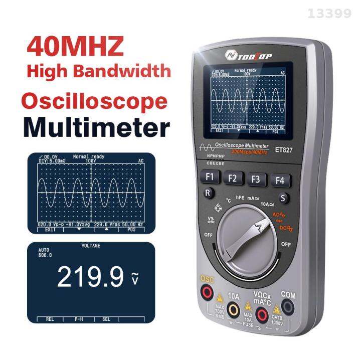 2in1 Oscilloscope Multimeter Digital LCD Display Handheld Oscope Meter ...