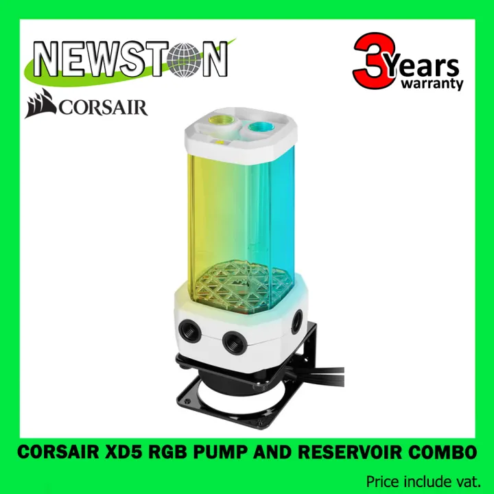 CORSAIR XD5 RGB PUMP AND RESERVOIR (อุปกรณ์ประกอบชุดน้ำ) (WHITE) COMBO ...
