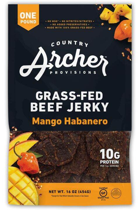 Beef Jerky Variety Pack by Country Archer, Original, Teriyaki, Mango ...