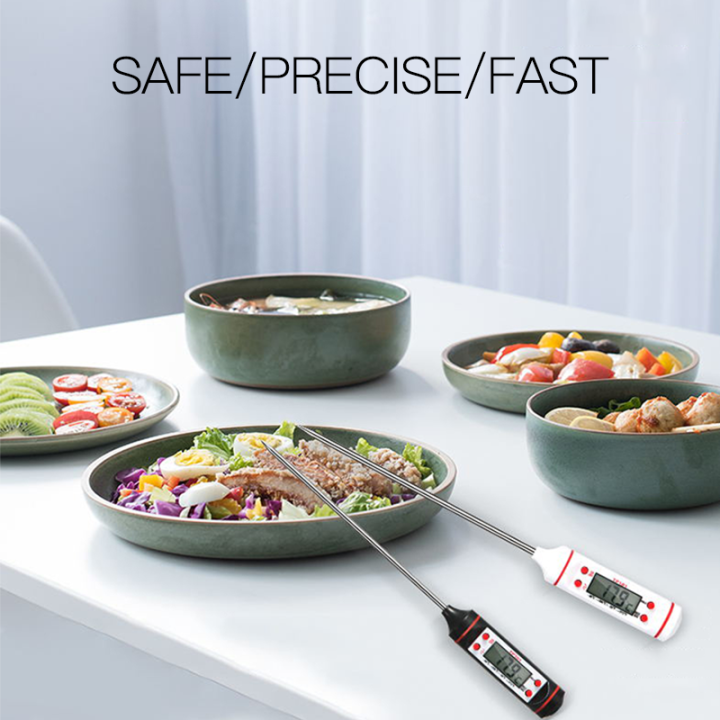 BBQ Meat Temperature Sensor Meter Digital 304 Probe Water Milk Oil ...