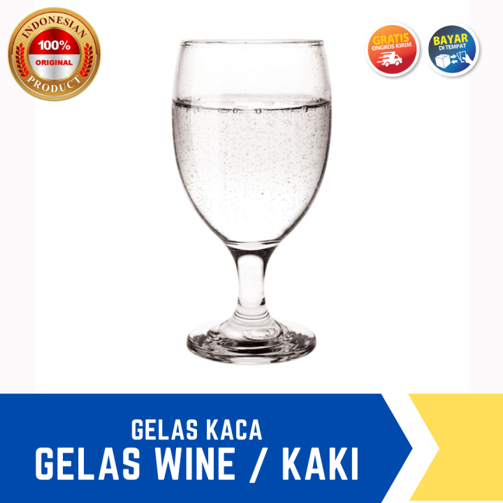 Gelas Anggur atau Gelas Wine 290ml - 6 Pcs / Drink Set / Gelas Kaca ...