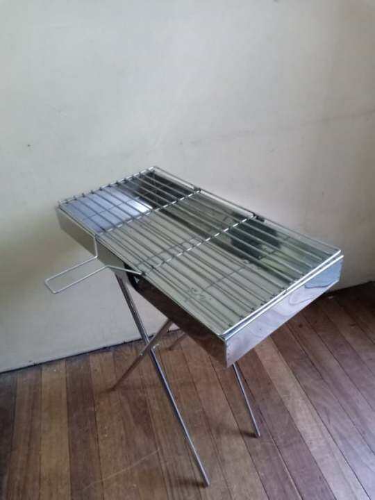 SPIRO Foldable Pure Stainless Steel Barbecue Grill (24 x 12 inches ...