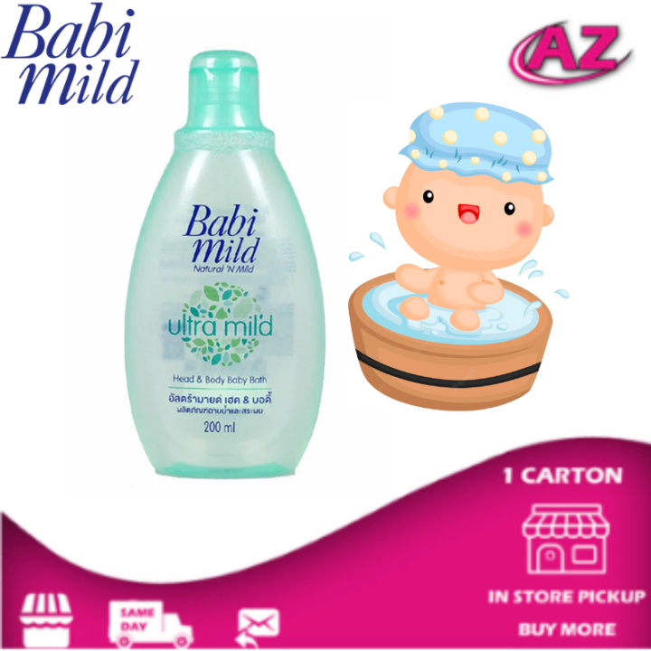 Babi Mild Ultra Mild Bioganik Head and Body Baby Bath 200ml.- STORE ...
