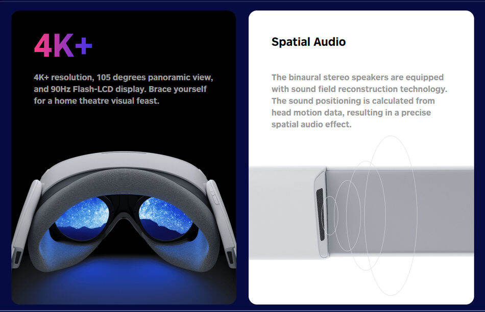 (ร้อน) Pico 4 Pico Neo3 VR ชุดหูฟัง All-In-One ชุดหูฟังเสมือนจริง Pico4 3D VR แว่นตา4K จอแสดงผล ...