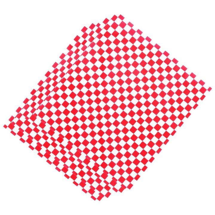 100 PCS checkered deli candy basket liner Food Wrap Papers, Fat ...