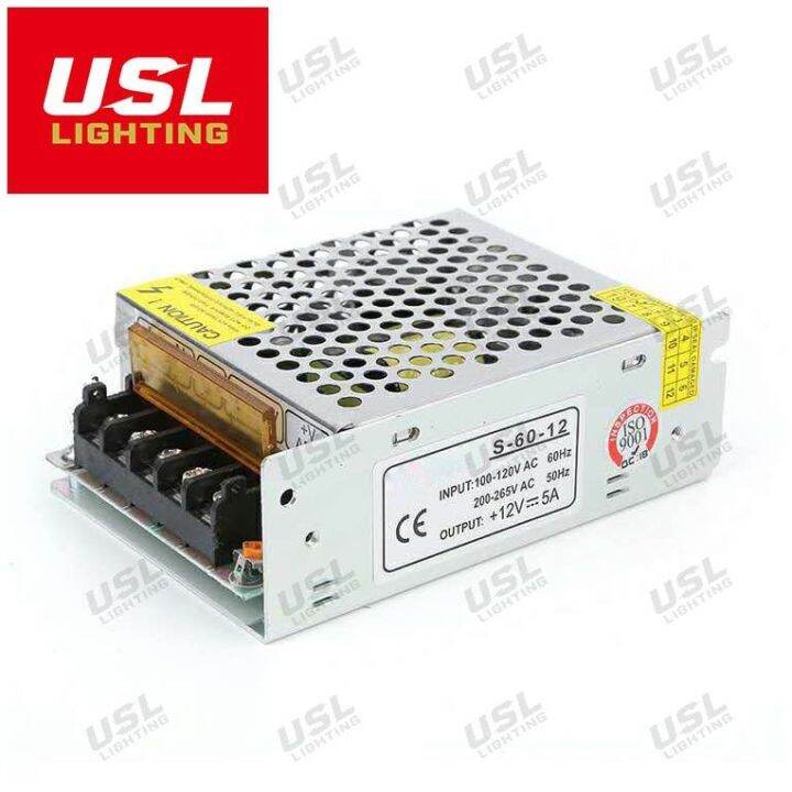 5A power supply 60W 12v AC TO DC for led sign signage cctv pisonet ...