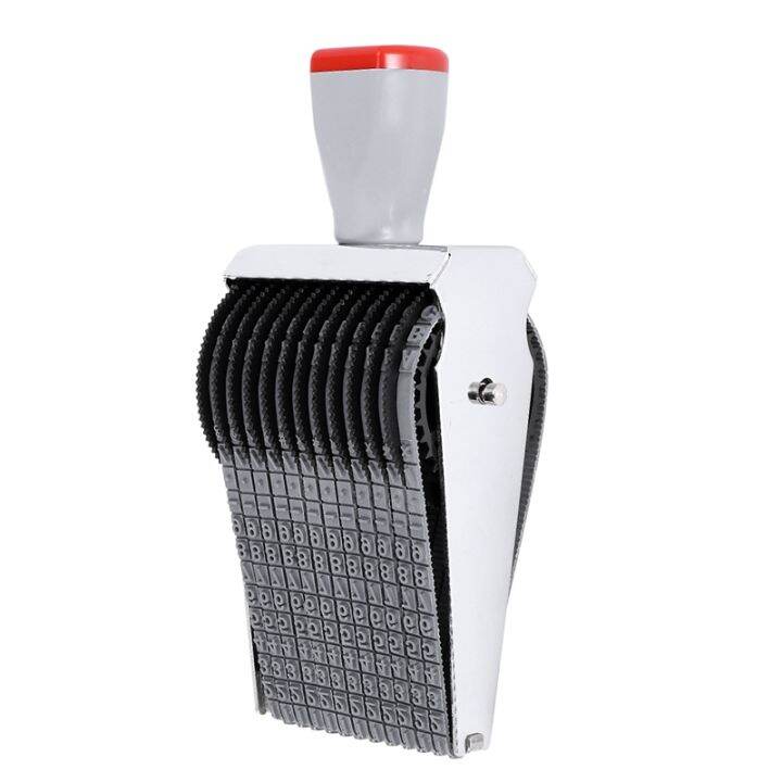 Multipurpose 12 Digit Alphabet Rolling Rubber Stamp English Letter ...