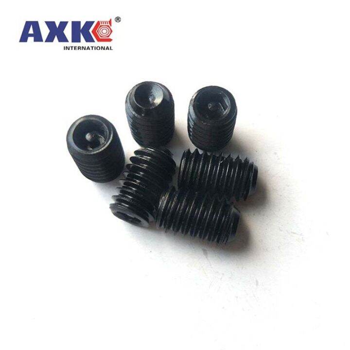 10/50pcs M2 M2.5 M3 M3.5 M4 M5 M6 M8 Din916 Black Grade 12.9 Alloy Steel Hex Hexagon Socket ...